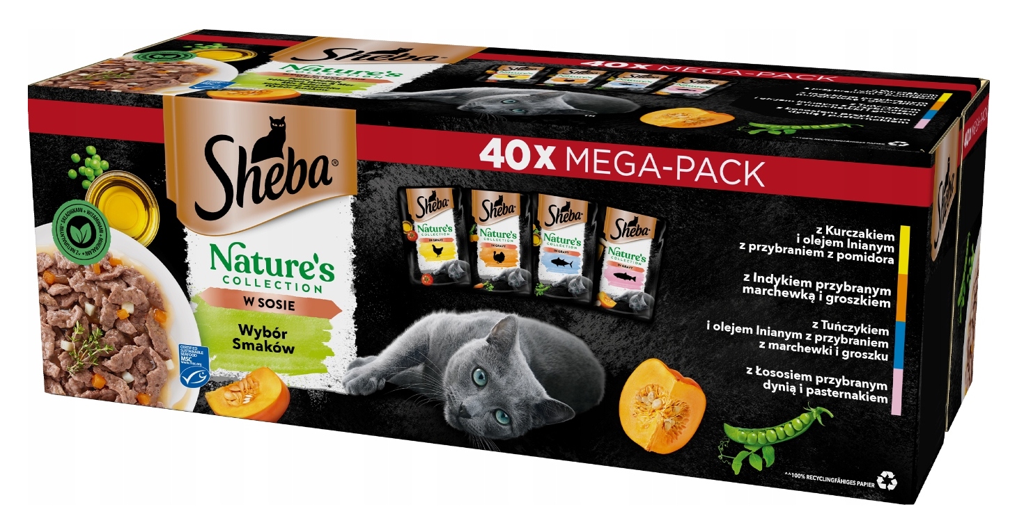 SHEBA Nature's Collection Mix Chutí KOT 40x85g za 430 Kč - Allegro