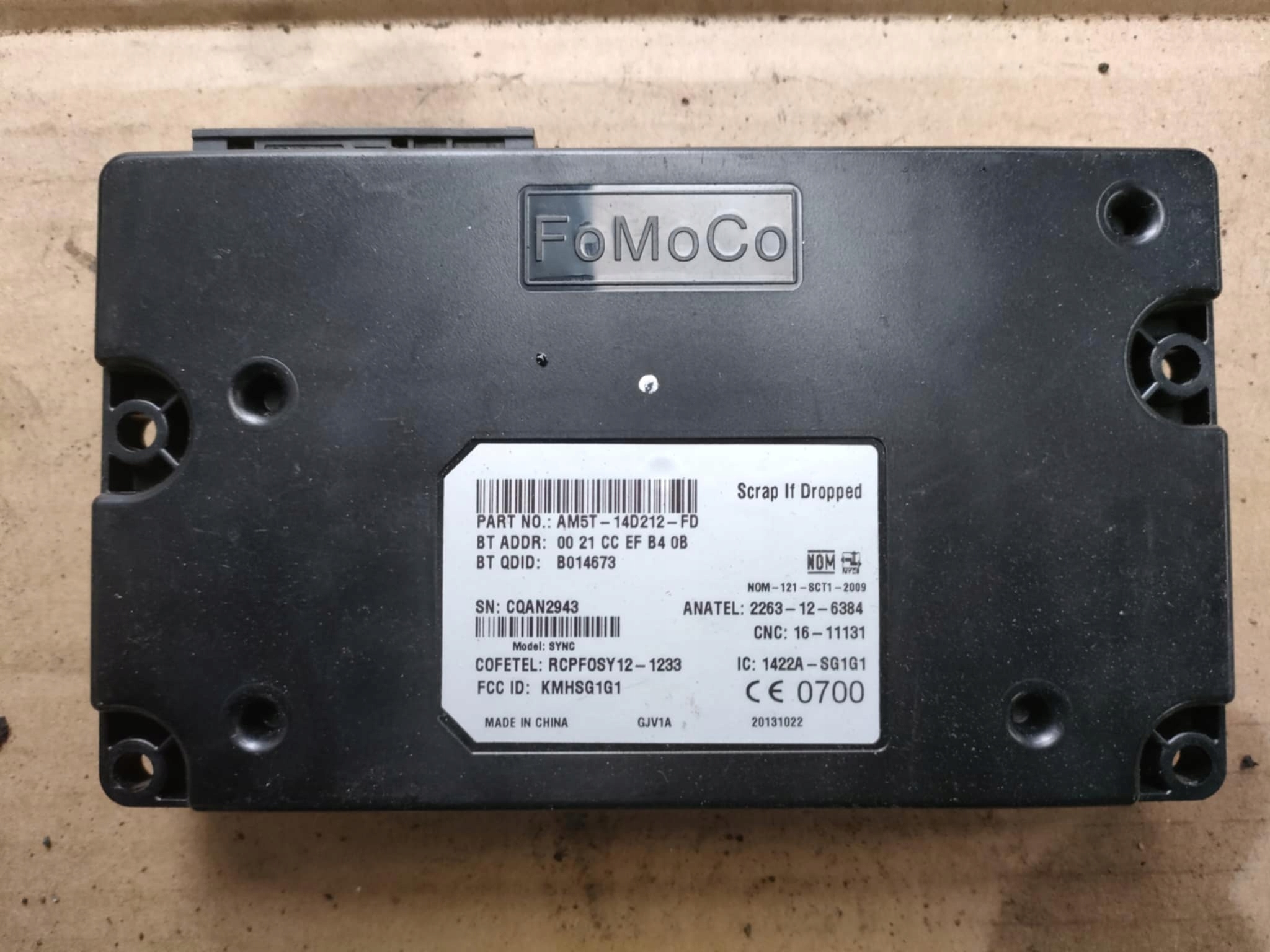 Moduł Bluetotch Ford Focus mk3 C-Max mk2 od 2010r AM5T-14D212-FD za 99 ...