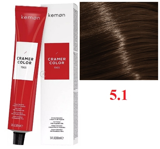KEMON FARBA do Włosów Cramer Color 100ml -nr 5.1 • Cena, Opinie - Allegro