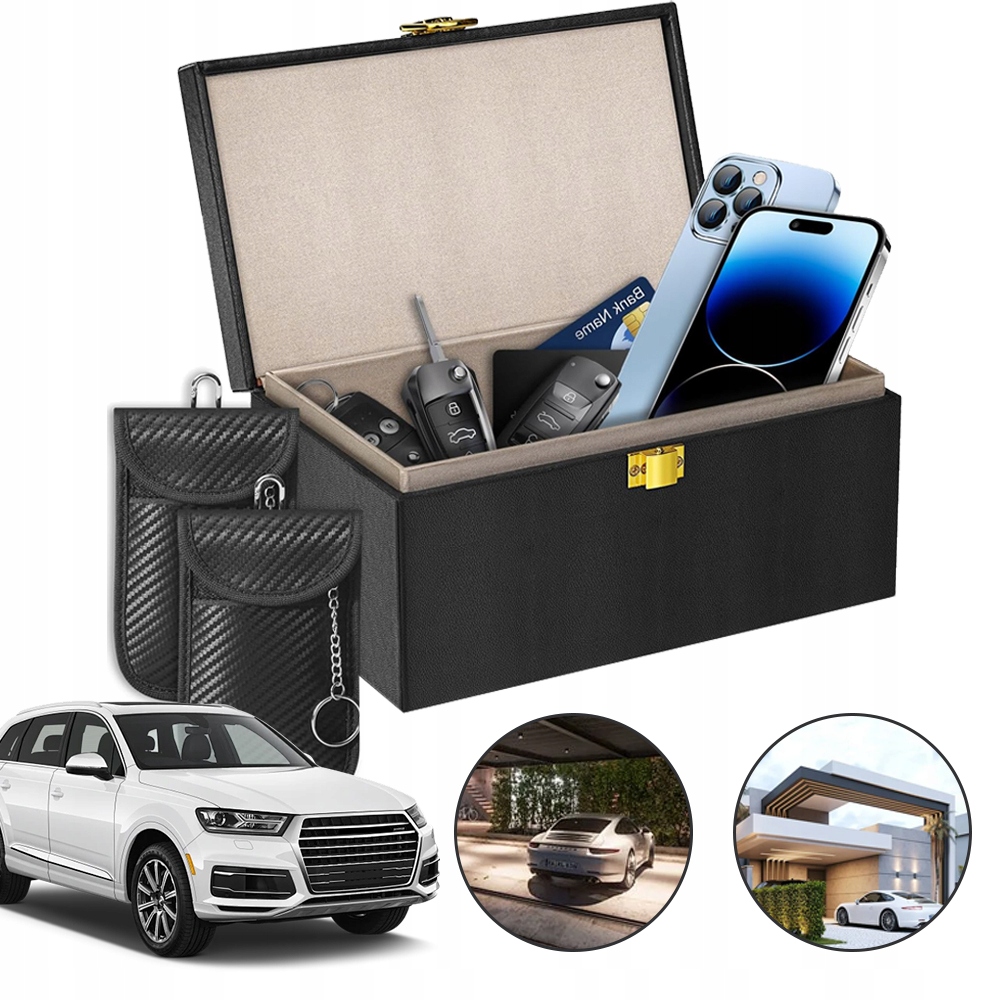 FARADAY BOX, SAMOCHODOWY KLUCZYK BLOKUJĄCY SYGNAŁ SKRZYNKA BLOKUJĄCA ...