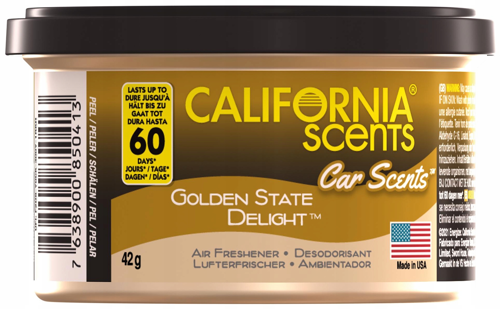 CALIFORNIA CAR SCENTS GOLDEN STATE DELIGHT PUSZKA 7638900435061 za 12 ...