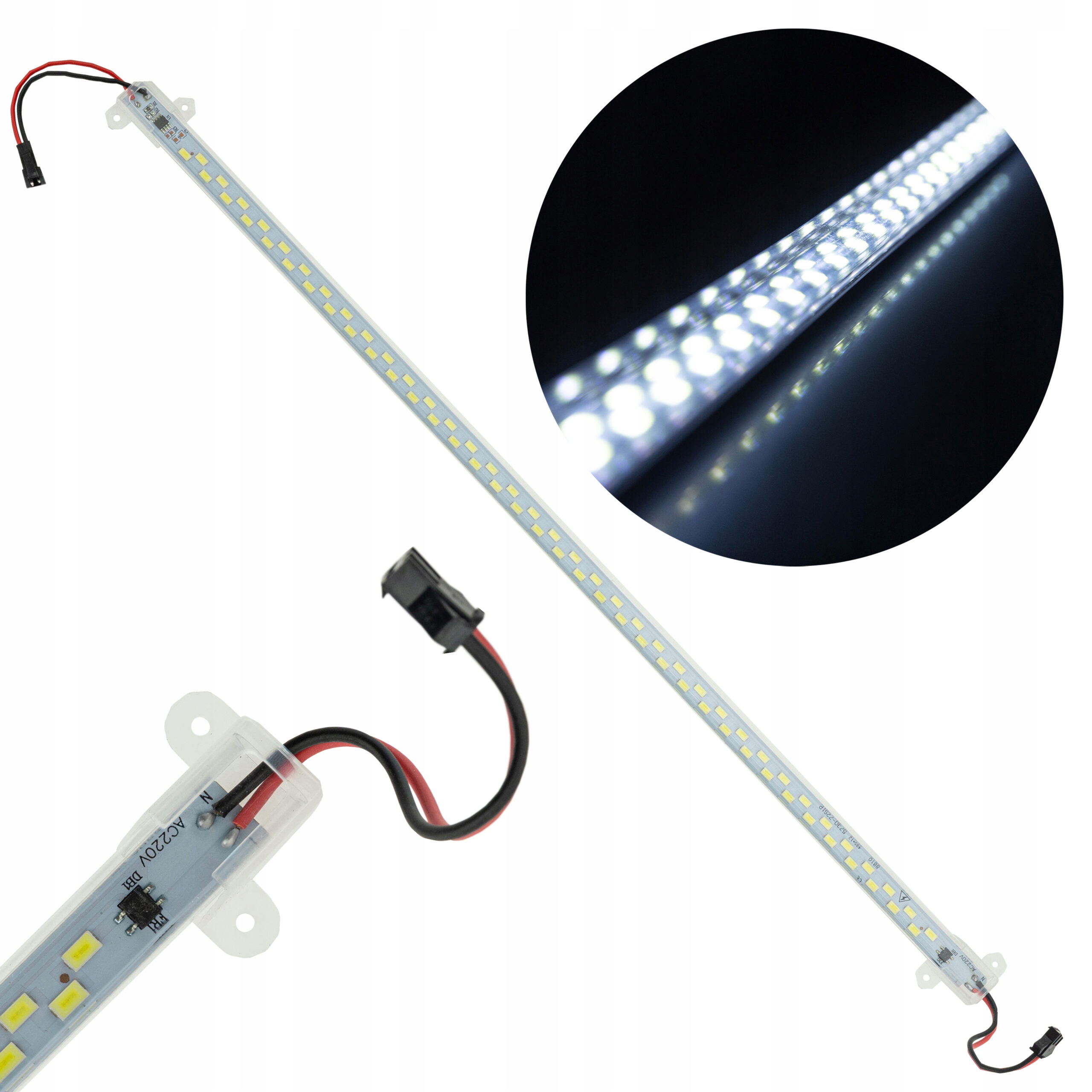 LISTWA LED TAŚMA LED 230V BEZ ZASILACZA 10W 1 METR (5903715451332 ...