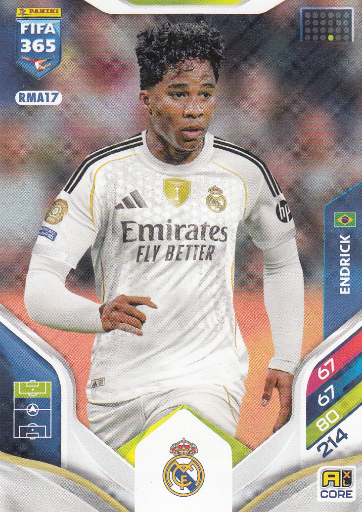 Sběratelská karta PANINI FIFA 365 2026 Team Mate Endrick RMA17 za 21 ...