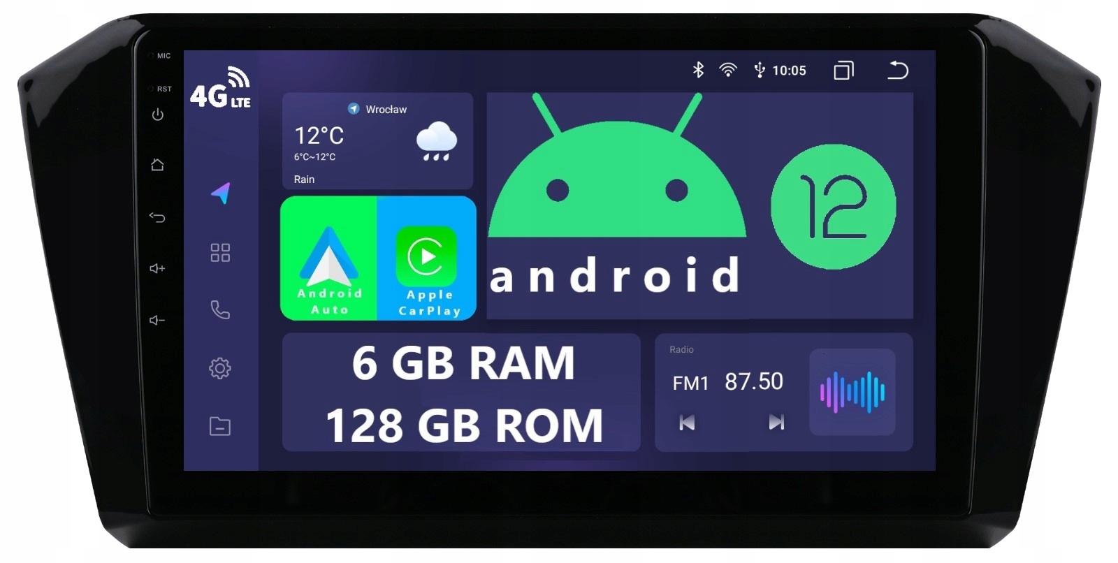 RADIO 2DIN NAWIGACJA ANDROID VOLKSWAGEN PASSAT B8 6/128 GB DSP CARPLAY LTE - Sklep, Opinie, Cena ...