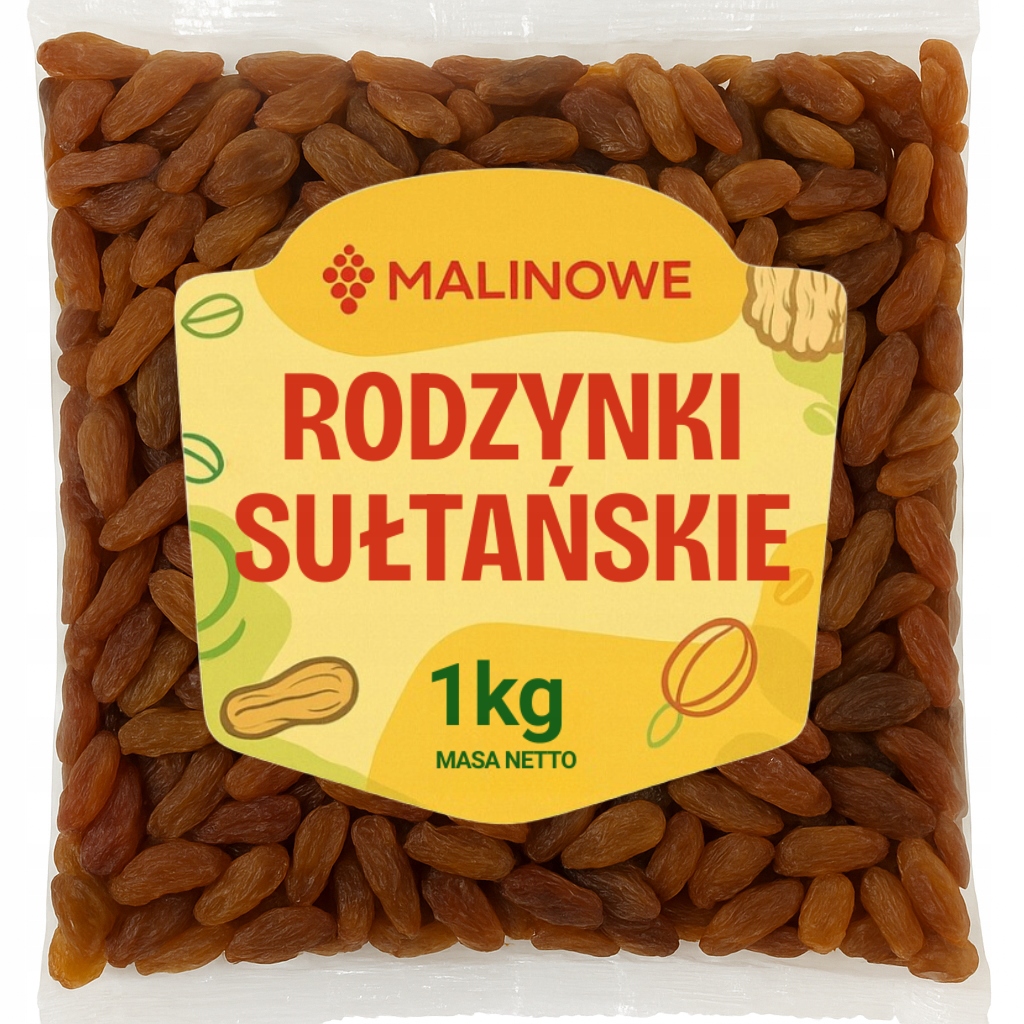 RODZYNKI SUŁTAŃSKIE 1kg RODZYNKA SUŁTAŃSKA JAKOŚĆ PREMIUM (5903018607511) • Cena, Opinie ...