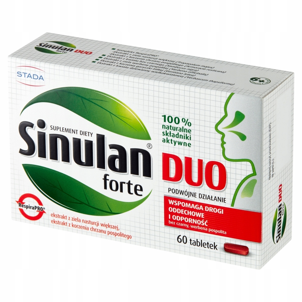 SINULAN DUO FORTE - 60 tabl. (8595165279856) • Cena, Opinie • Odporność ...