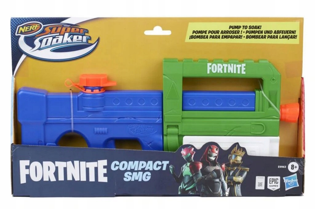 Pištoľ na šípky NERF Compact SMG F4106 Fortnite 8 rokov - Allegro