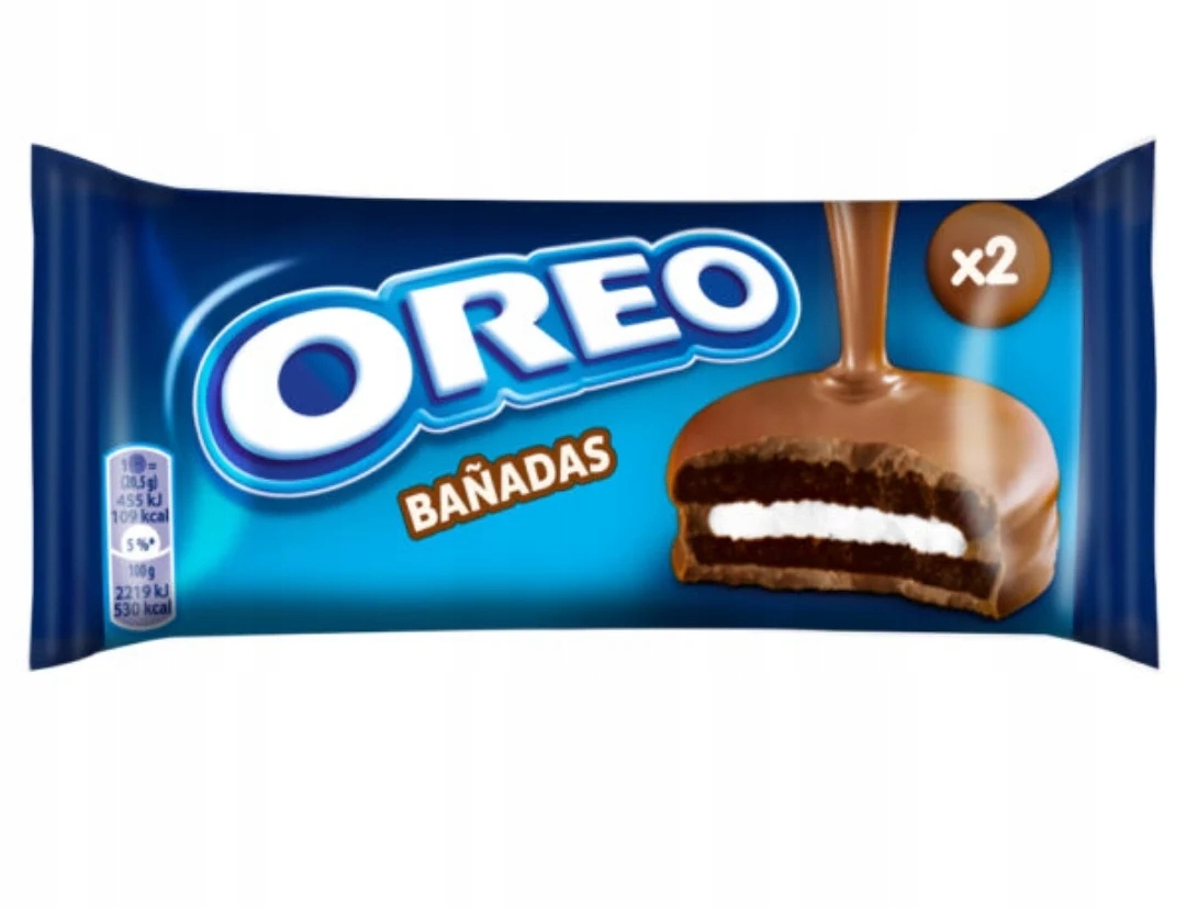 Oreo Banadas Waniliowe w Czekoladzie z Kremem Vanilla Markizy 2 Ciastka ...