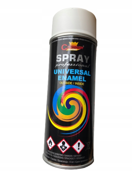 FARBA LAKIER SPRAY BIAŁY POŁYSK RAL 9010 400Ml • Cena, Opinie - Allegro