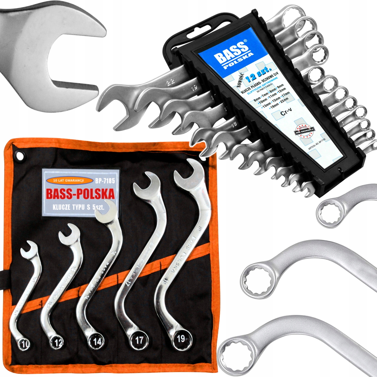 ZESTAW KLUCZY KLUCZE PŁASKO OCZKOWE 6-22mm 12szt 5902067602720 za 93 ...