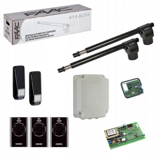 Napęd do bram skrzydłowych Faac 414 ALFA KIT • Cena, Opinie • Napędy 12672088121 • Allegro