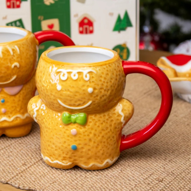 Kubek Świąteczny Piernikowy Ludzik Piernik Duży Na Kawę Ciastek Prezent ...