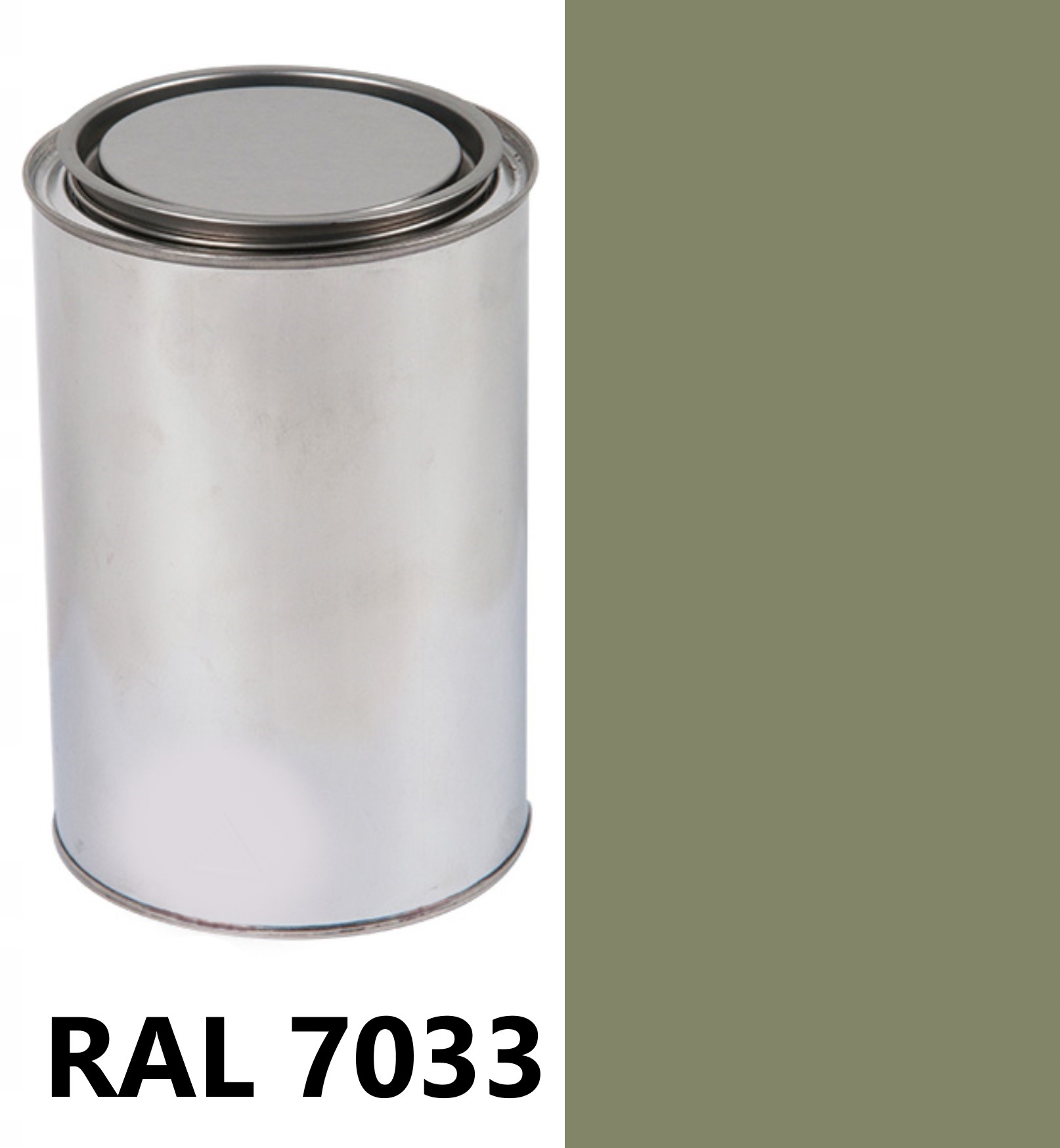 FARBA RAL 7033 SZARY OLIWKOWY GRUNTOEMALIA ALKIDOWA 2W1 PÓŁMAT 16 1L ...