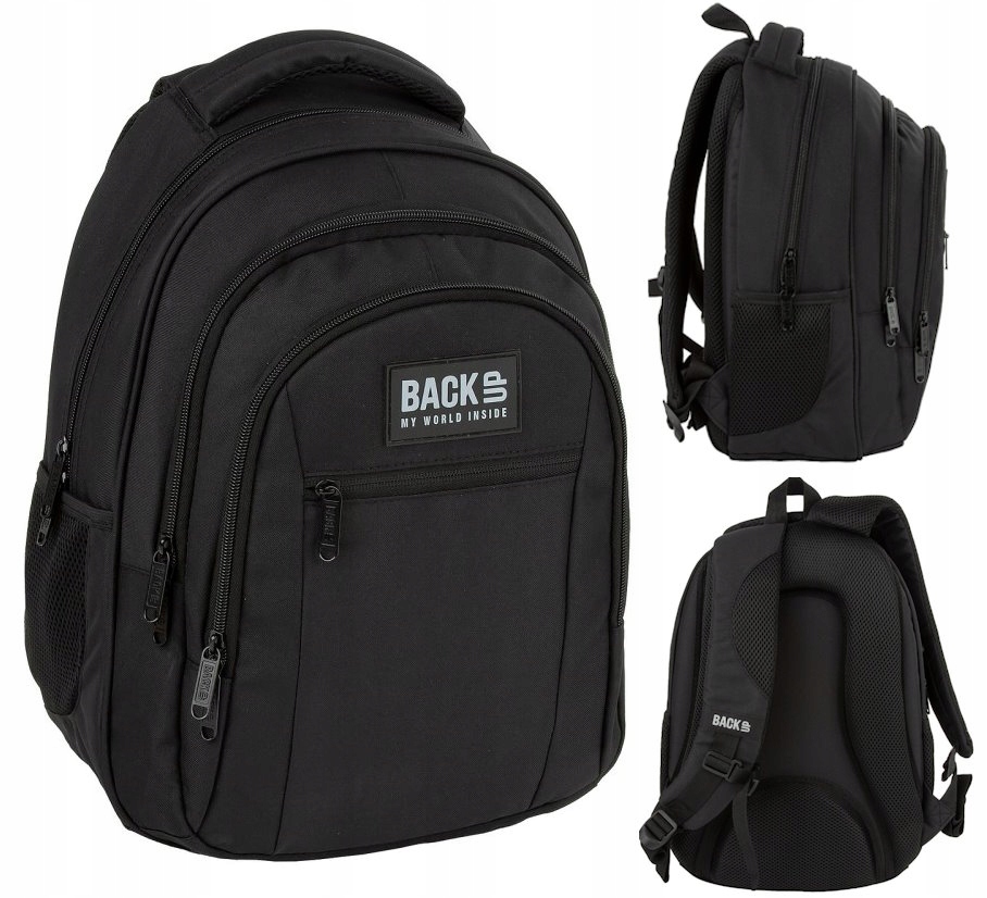 PLECAK SZKOLNY CZARNY 3-KOM 26L BACKUP W56 kl. 4-8 (5906601701603 ...