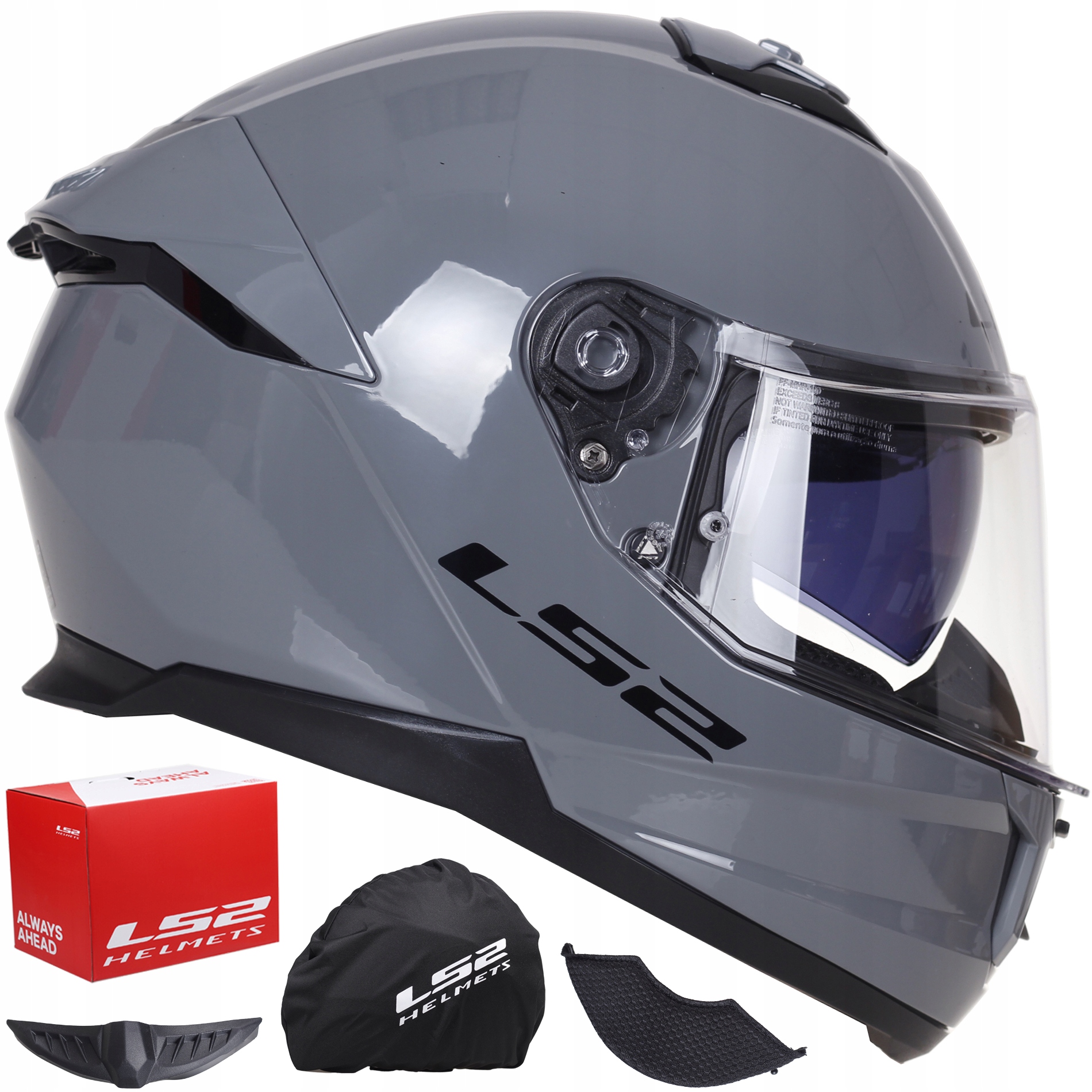 Kask motocyklowy LS2 FF808 Stream II Solid Nardo Grey XS 6923221185933 ...