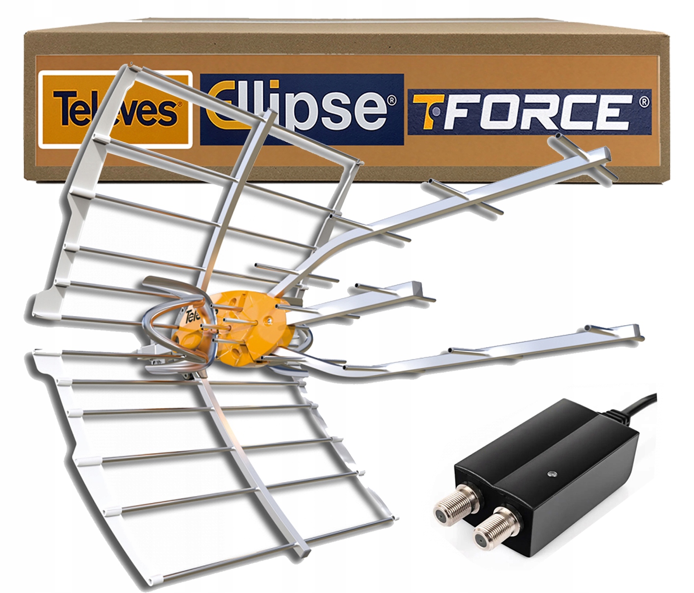 ANTENA DVB-T2 TELEVES ELLIPSE Zysk 40dBi ZASILACZ - Sklep, Opinie, Cena w Allegro