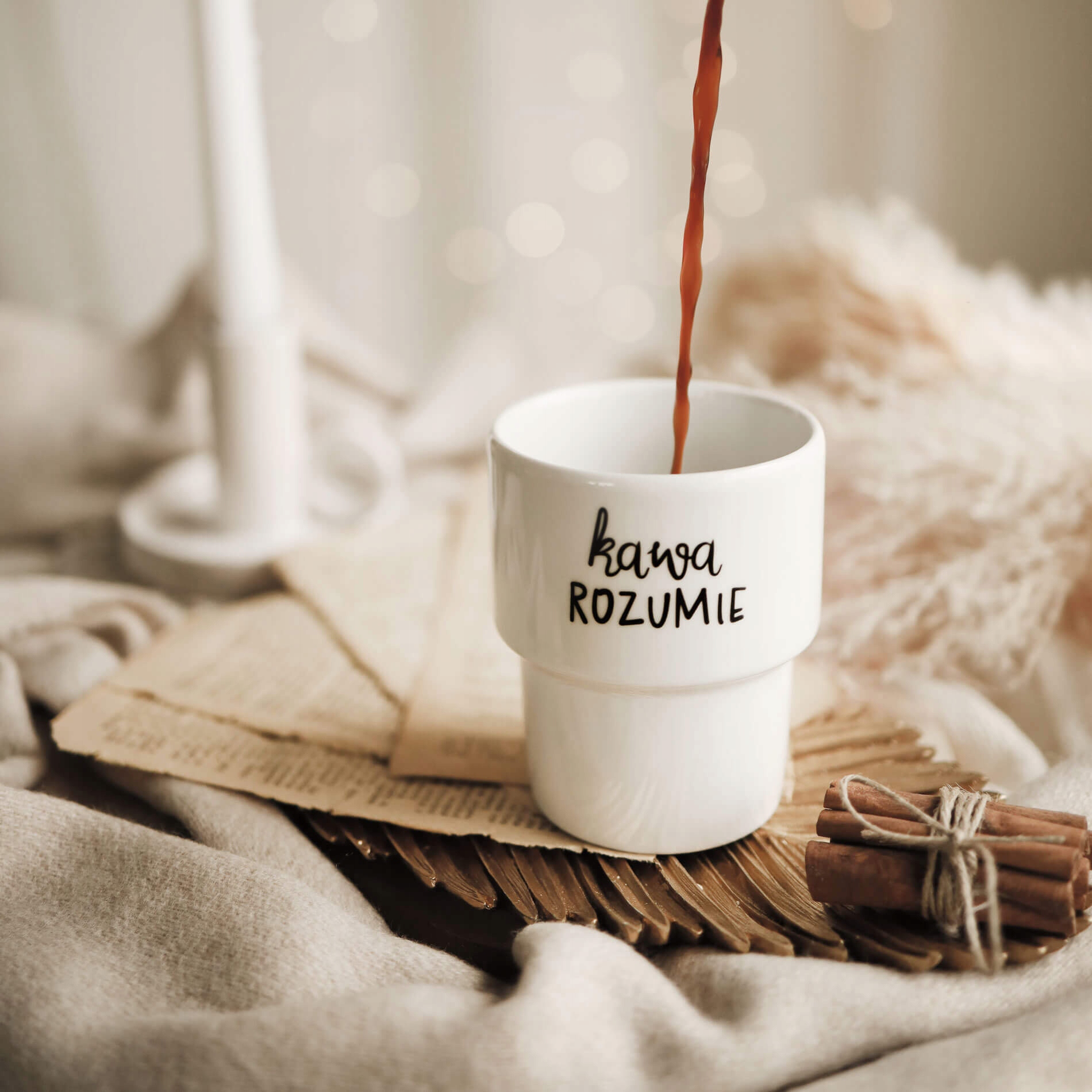 Kubek 300 ml bez ucha - Kawa rozumie - Nadzwyczajnie | Sklep EMPIK.COM