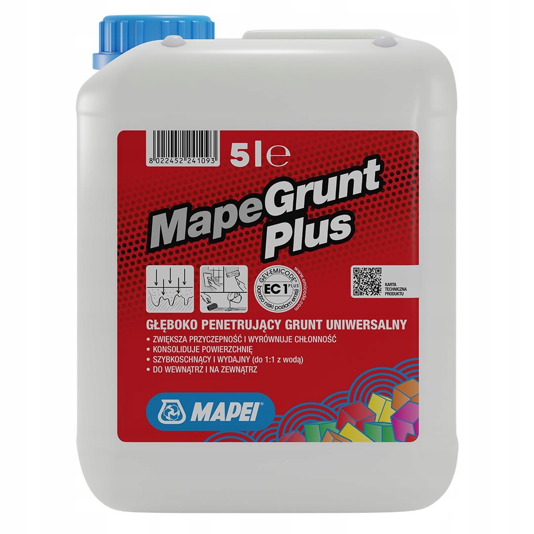 GRUNT UNIWERSALNY MAPEI MAPEGRUNT PLUS 5L (8022452026935) • Cena ... GRUNT UNIWERSALNY MAPEI MAPEGRUNT PLUS 5L (8022452026935) • Cena ...