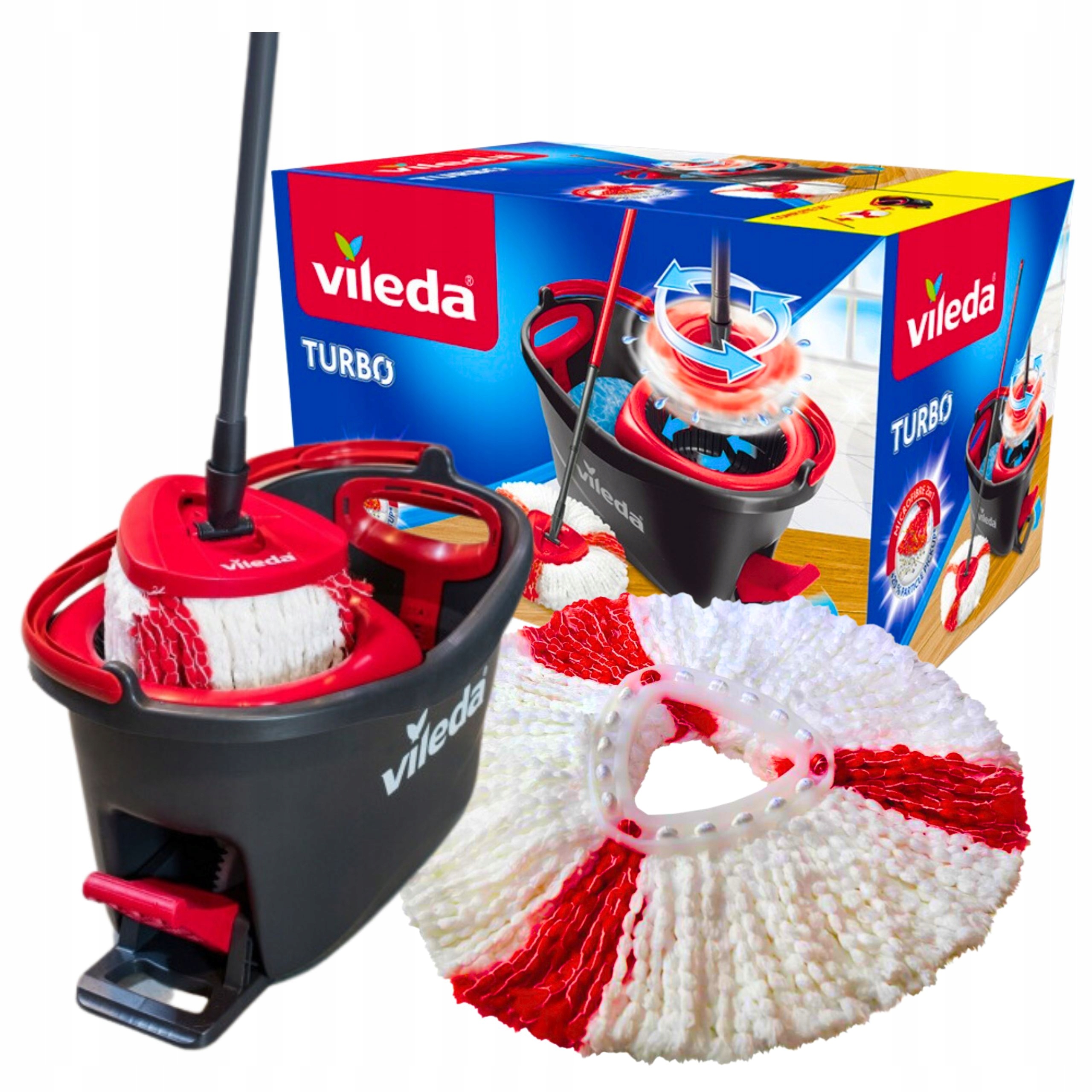 Rotační mop VILEDA Easy Wring ‎& Clean TURBO set za 774 Kč - Allegro