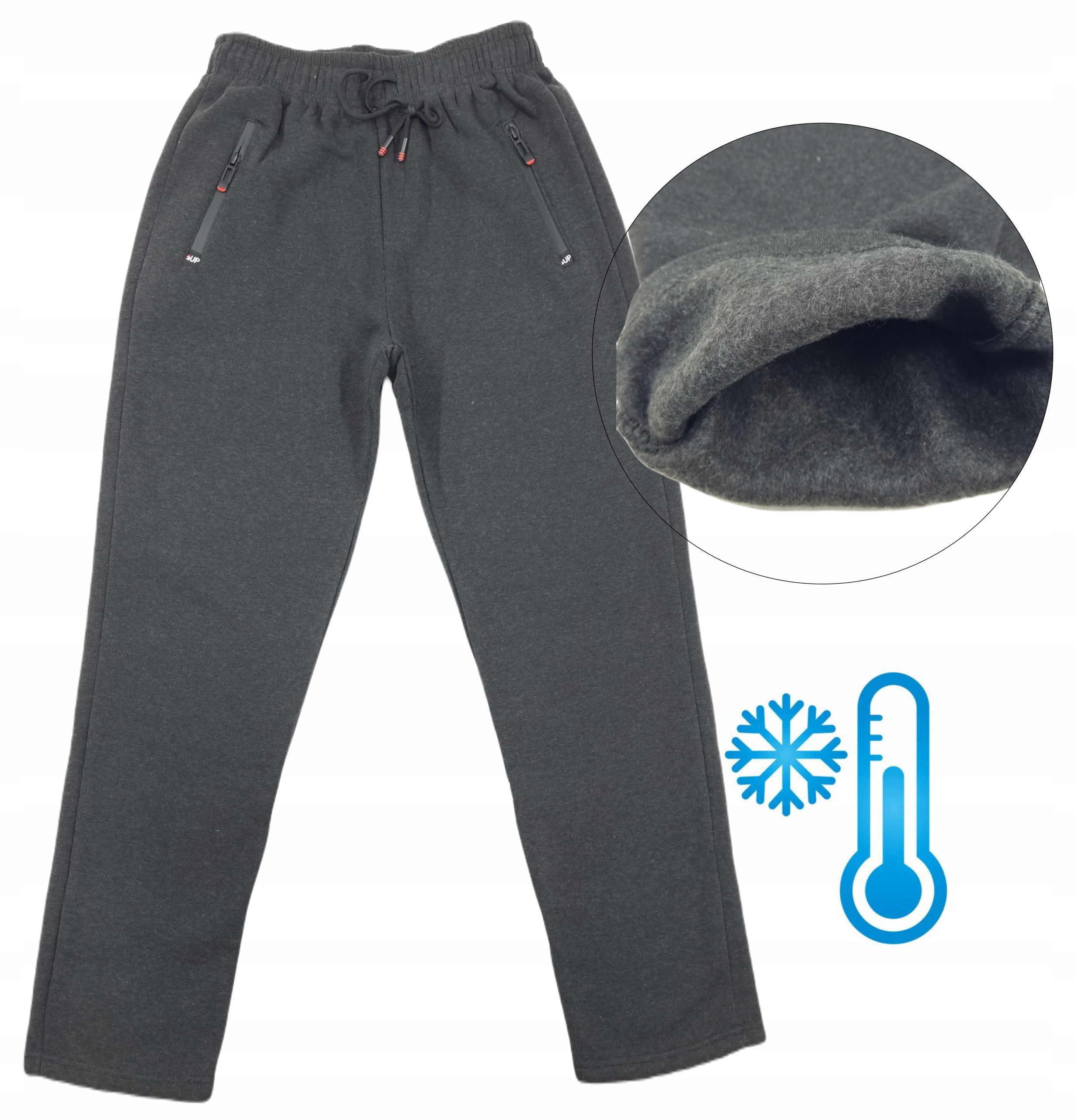 SPODNIE dresowe DRESY męskie GRUBE ocieplane 6XL • Cena, Opinie ...