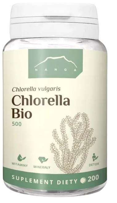 Chlorella BIO 500 x 200 tabletek NANGA | Sklep EMPIK.COM