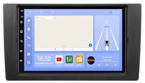 RADIO ANDROID AUDI A4 B6 B7 2002-2008 USB WIFI BT 8/256GB MODEM SIM ...