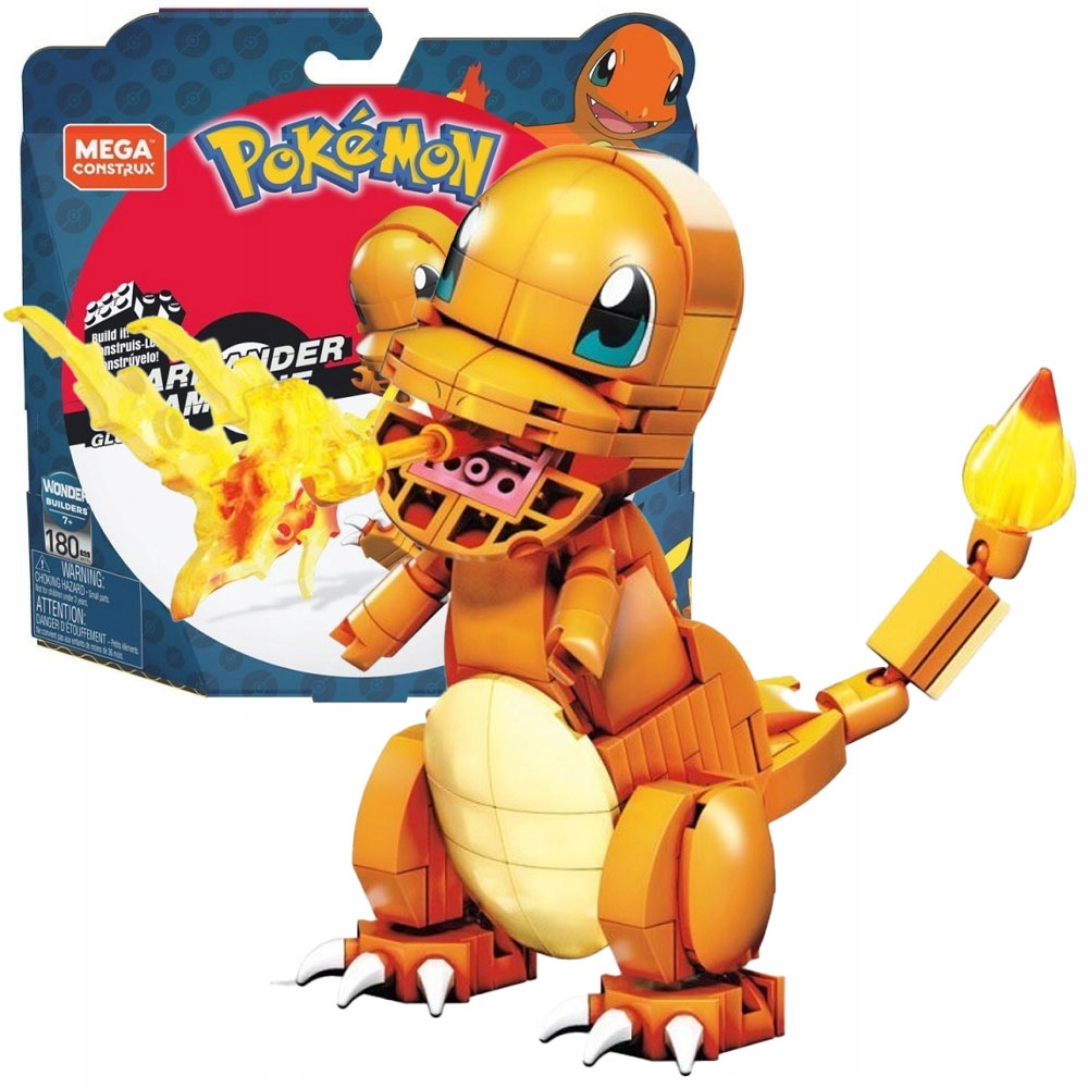 MEGA BLOKS Mega Pokémon Zbuduj i wyeksponuj Pokémona - Charmander GKY95 ...