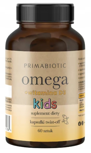 Suplement diety Primabiotic Omega 3 kids kapsułki twist-off 60 szt ...