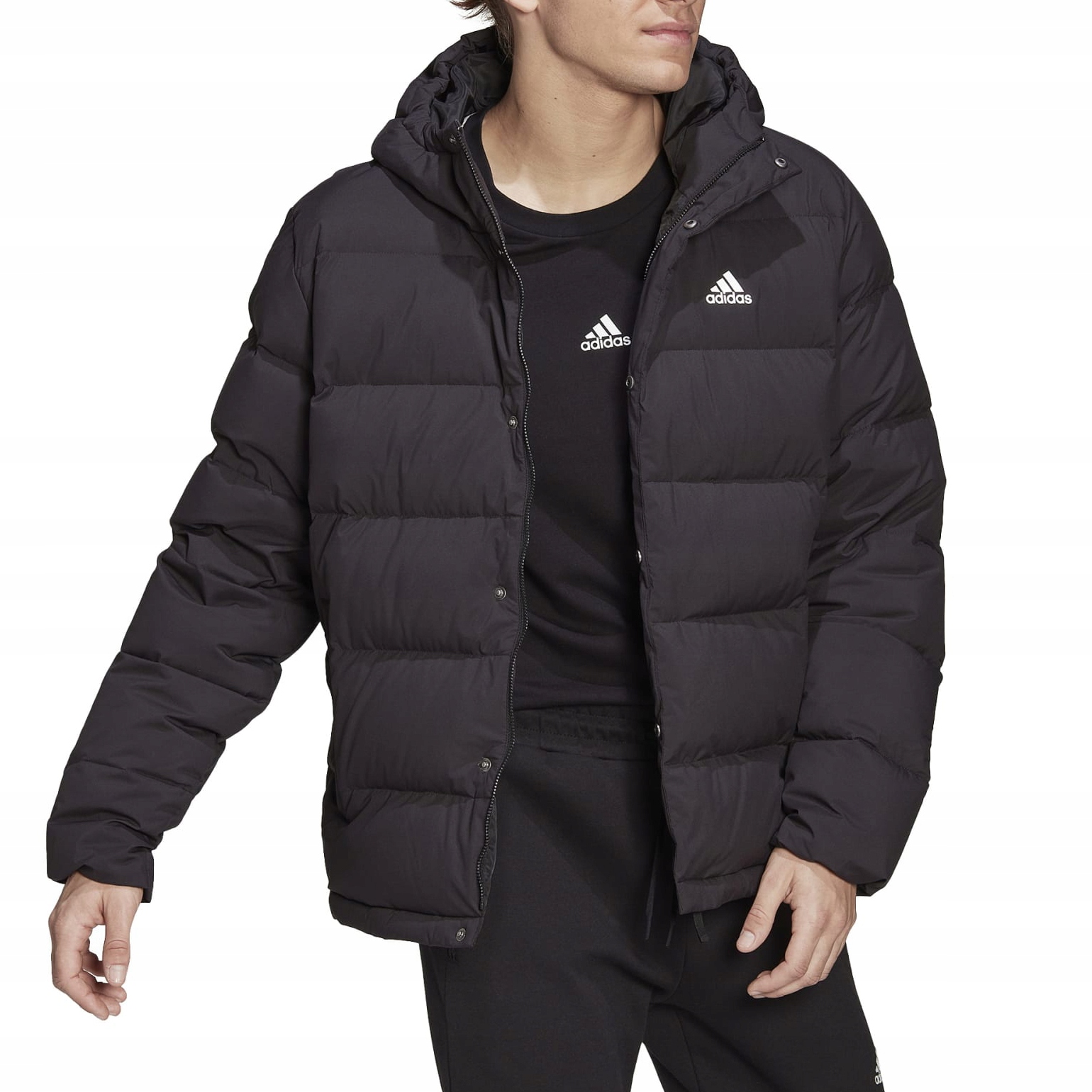 Adidas kurtka puchowa męska Helionic Hooded Down Jacket czarny r.L ... Adidas kurtka puchowa męska Helionic Hooded Down Jacket czarny r.L ...