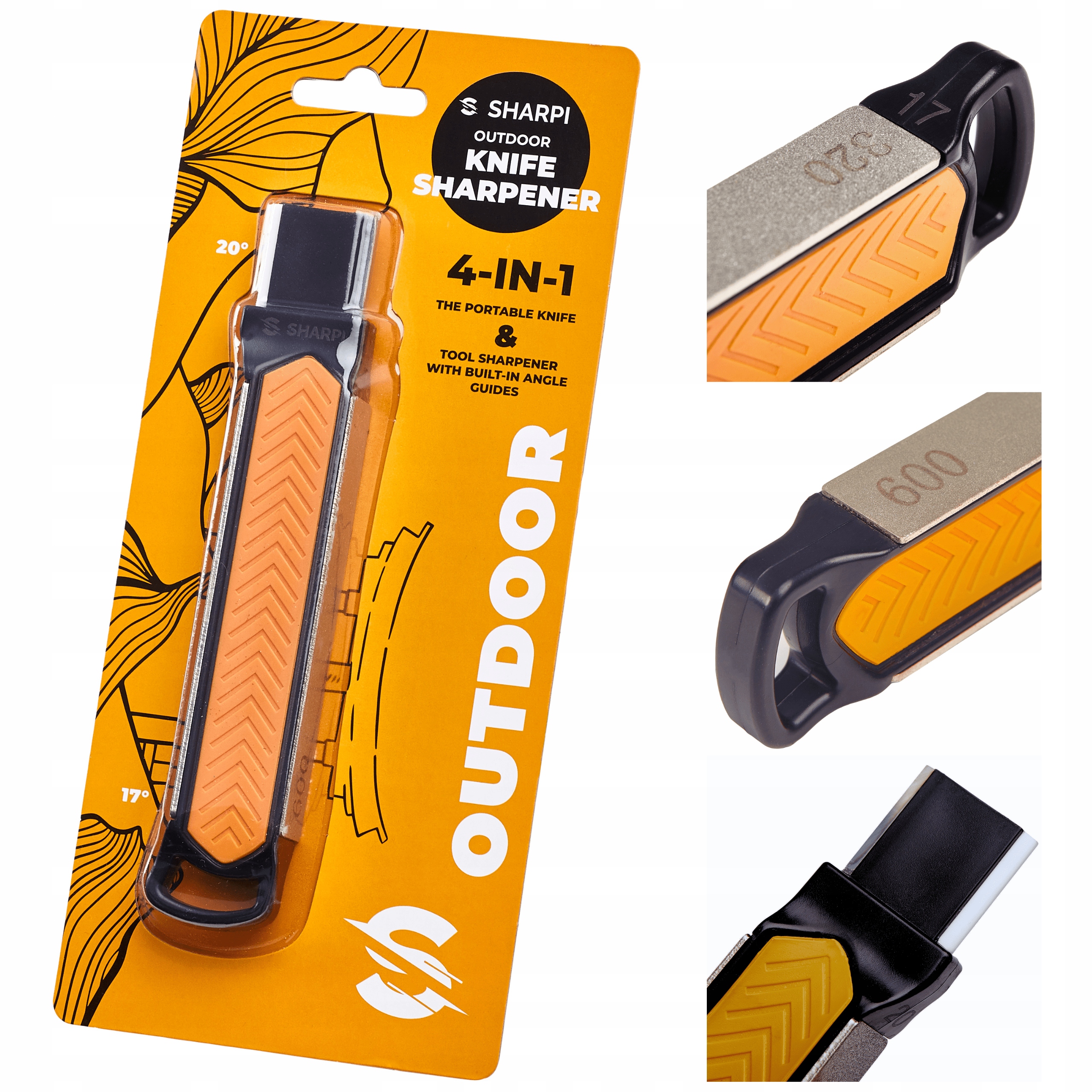 OSTRZAŁKA DIAMENTOWA PRZENOŚNA SHARPI 4in1 DIAMENT 320 600 CERAMIKA ...