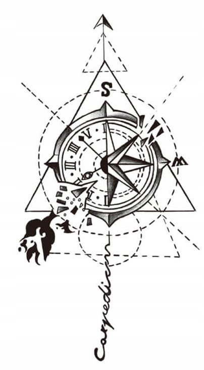 Strzała Kierunek Północy Strzałka Zegar Kompas 286 (5907059633584 ...