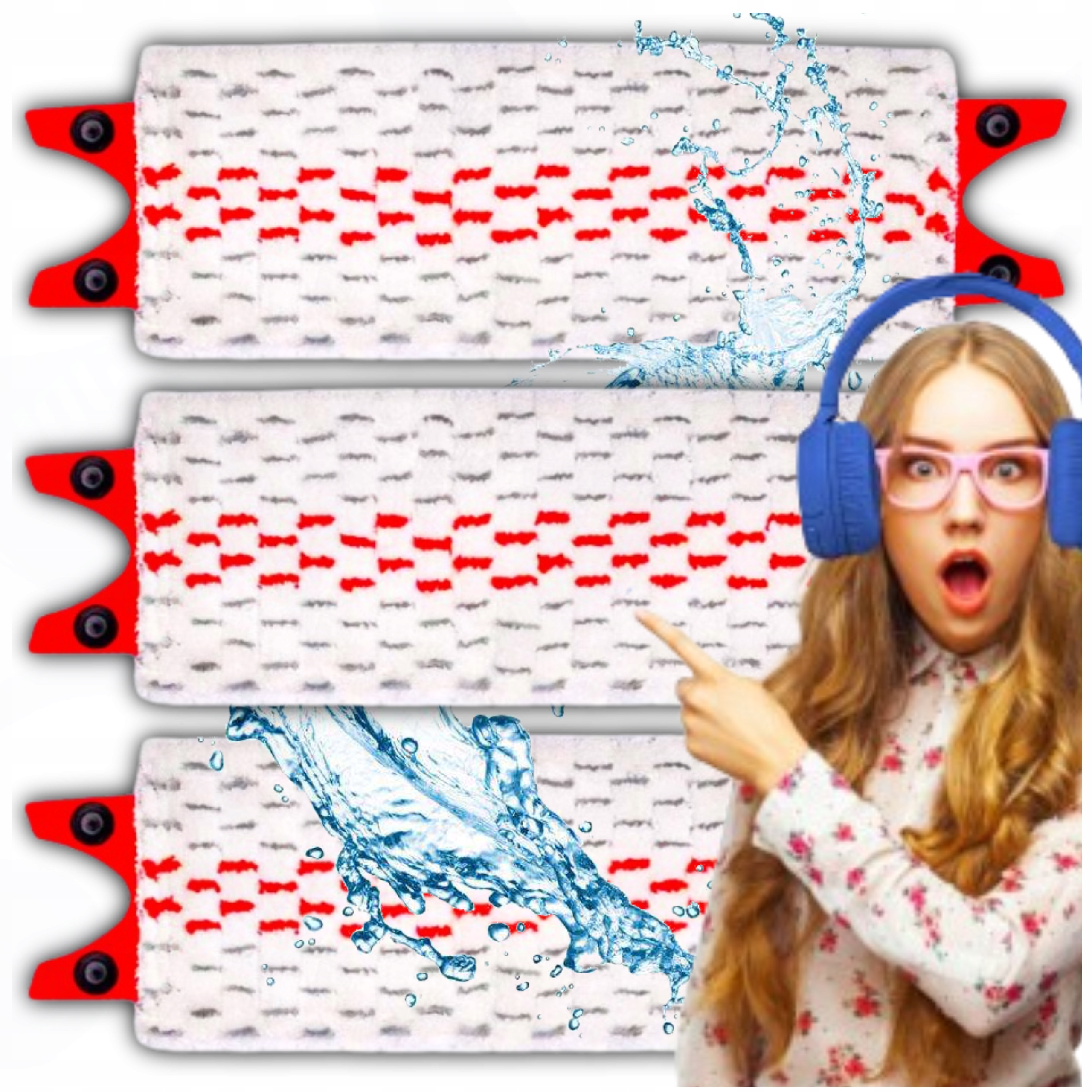 Wkład do mopa płaski Kapsell.mk Vileda Ultra Max zamiennik 36 cm ...