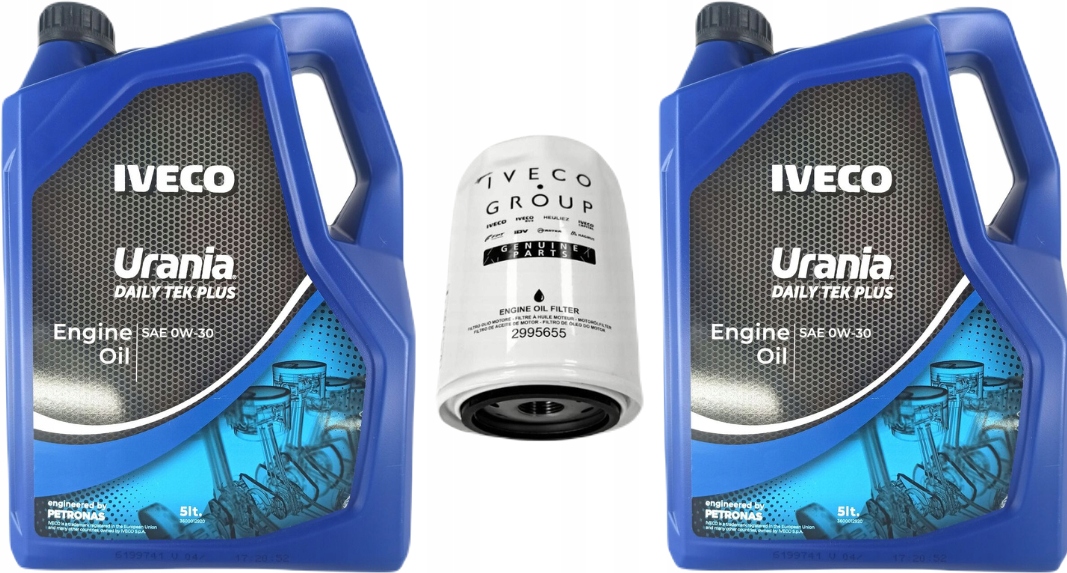 OLEJ PETRONAS URANIA DAILY TEK PLUS 0W30 10L + FILTR ORYGINAŁ IVECO ...