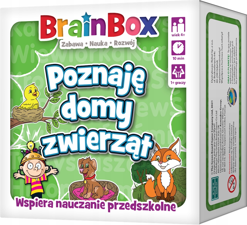 BrainBox PRZEDSZKOLE Domy zwierząt Brain Box gra - Stan: Nowy 29.90PLN ...