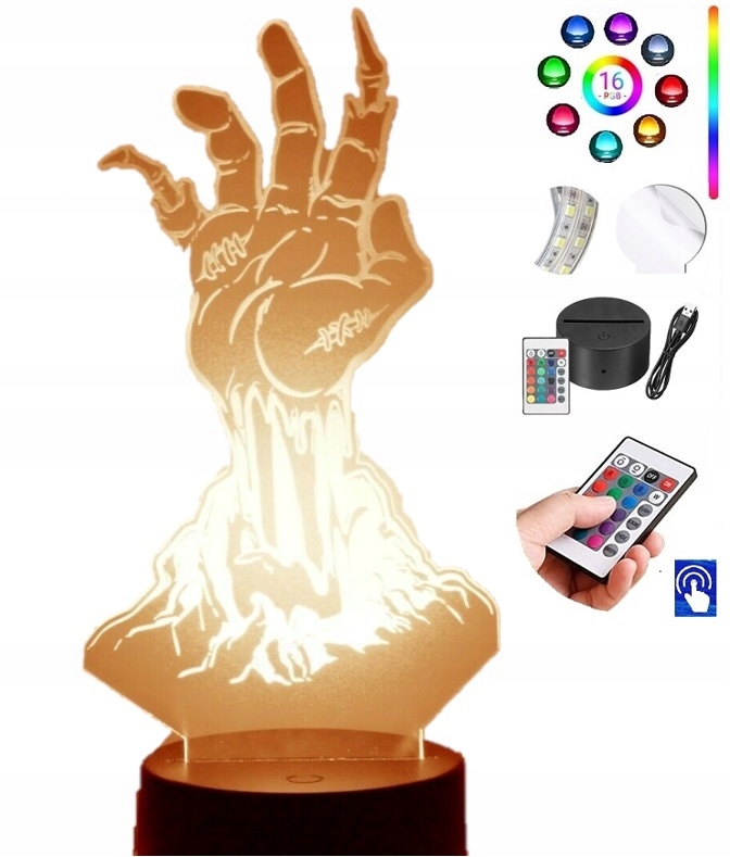 Lampka Na Biurko Walking Dead 16 Kolorów Led Plexido - Plexido | Sklep ...