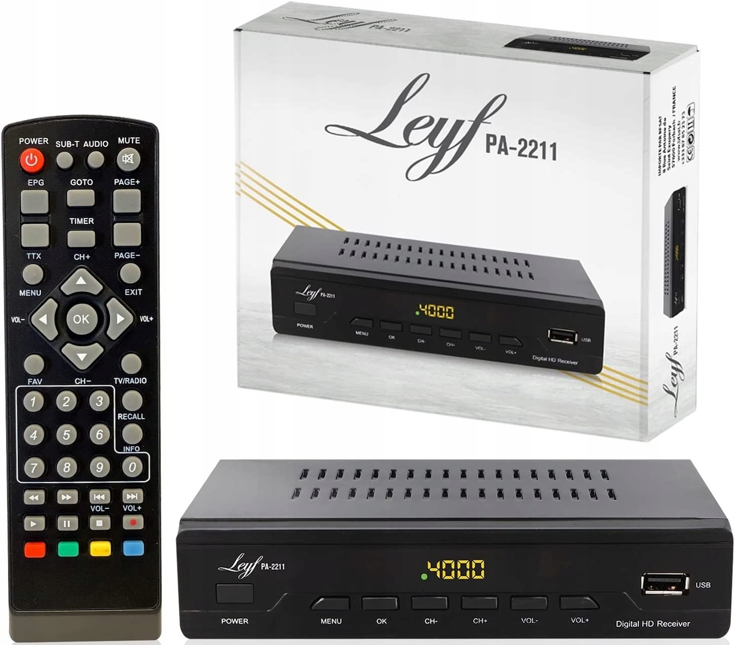 3426i11. LEYF PA-2211 DVB-T2 DEKODER - Sklep, Opinie, Cena w Allegro.pl