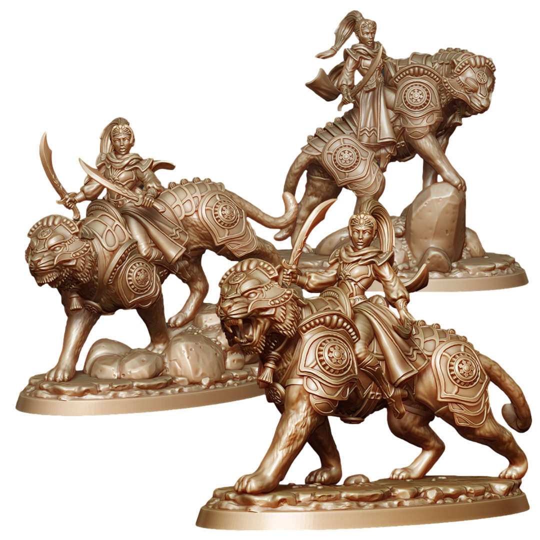 War Tiger - x1 Figura RPG DND D&D Pathfinder 3D Nyomtatás, • Ár ...