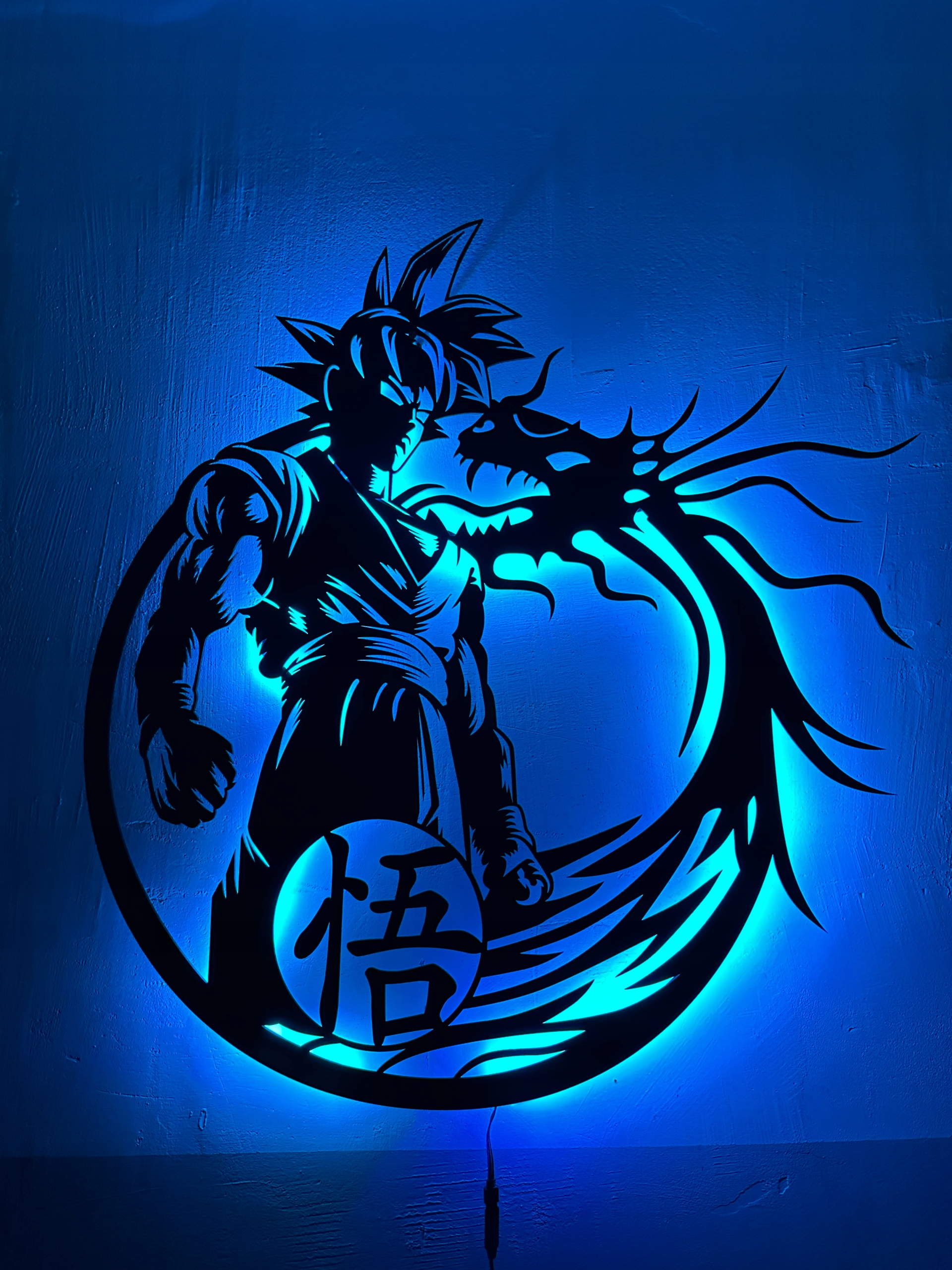 Goku Obraz Drewniany 3D Anime LED Dragon Ball • Cena, Opinie • Obrazy ...
