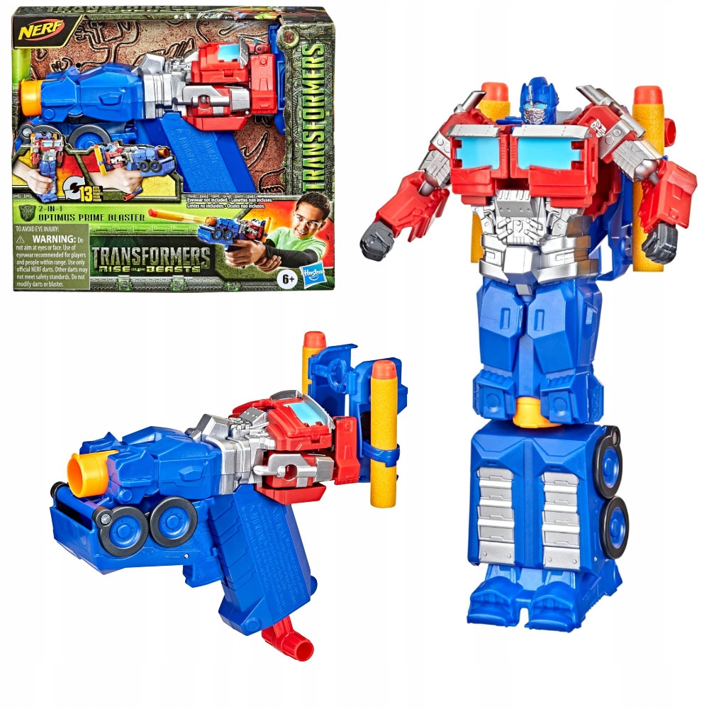 NERF PISTOLE TRANSFORMERS AUTOBOT RISE OF THE BEASTS 2V1 OPTIMUS PRIME ...
