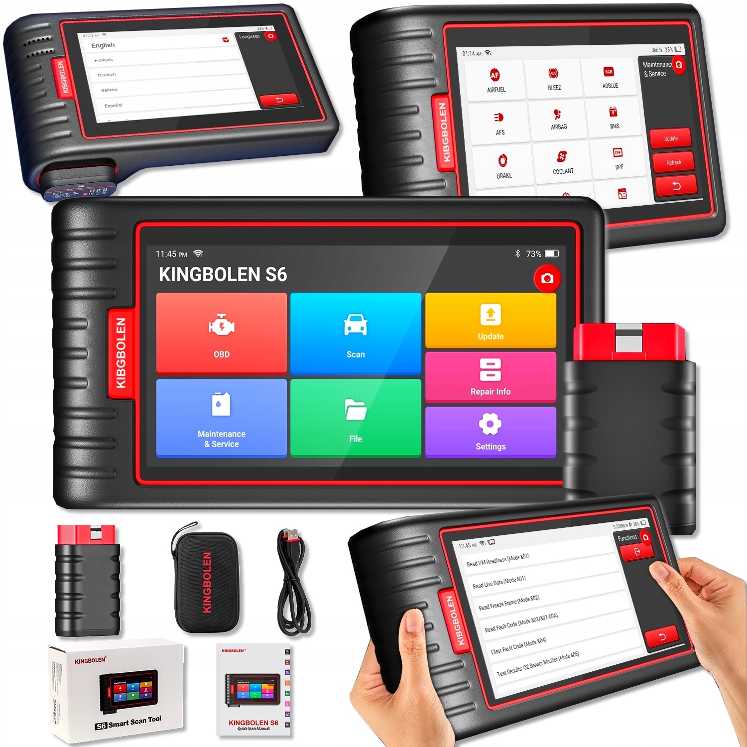 TESTER DIAGNOSTYCZNY OBD2 BEZTERMINOWE AKTUALIZACJE Język PL ...