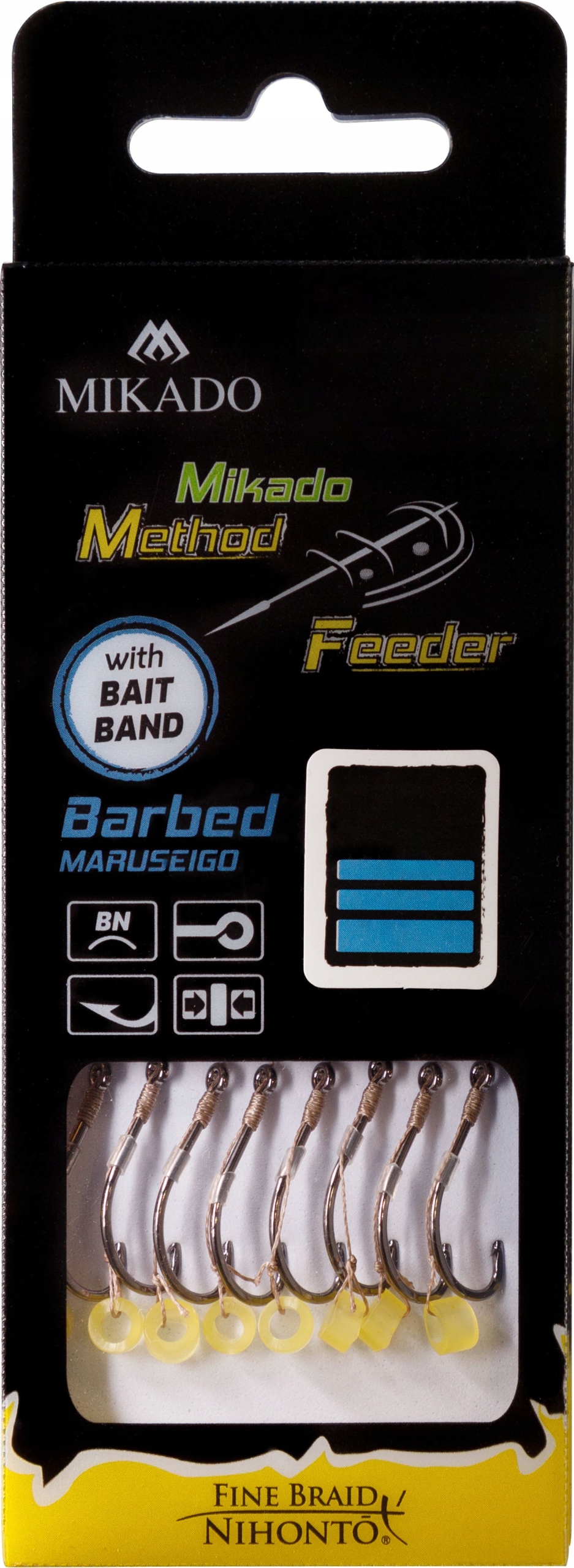 Haczyki z przyponem, z zadziorem Mikado Method Feeder 8 szt. - 5900637720768 - 12590349243 - Allegro