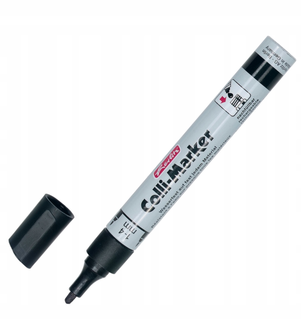 MARKER MAZAK WODOODPORNY HERLITZ COLLI CZARNY (4008118060103) • Cena ...