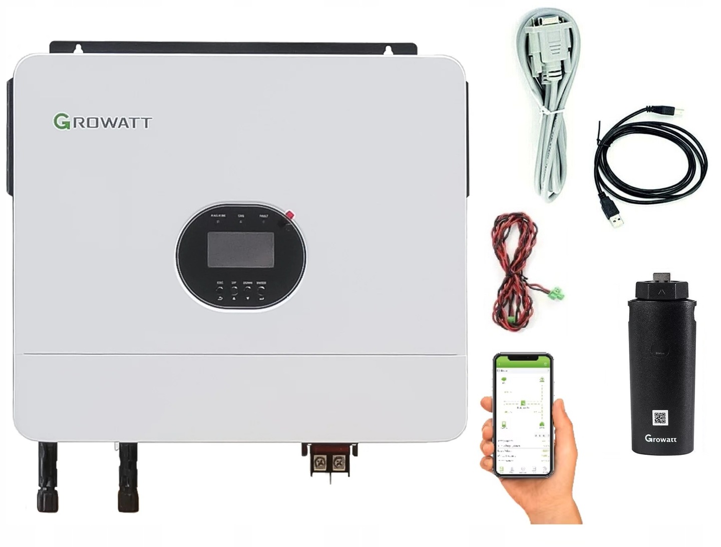 Inwerter Growatt SPF 6000 ES Plus Off-Grid Solar 6KW 48V 120A WiFi UPS ...