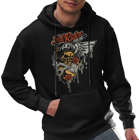 BLUZA Z KAPTUREM CHOPPER M8 HELL RIDER • Cena, Opinie • Bluzy ...