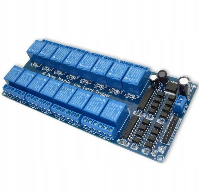 Moduł 16-kanałowy 12V 10A przekaźnik optoizolacja Arduino - Sklep ...