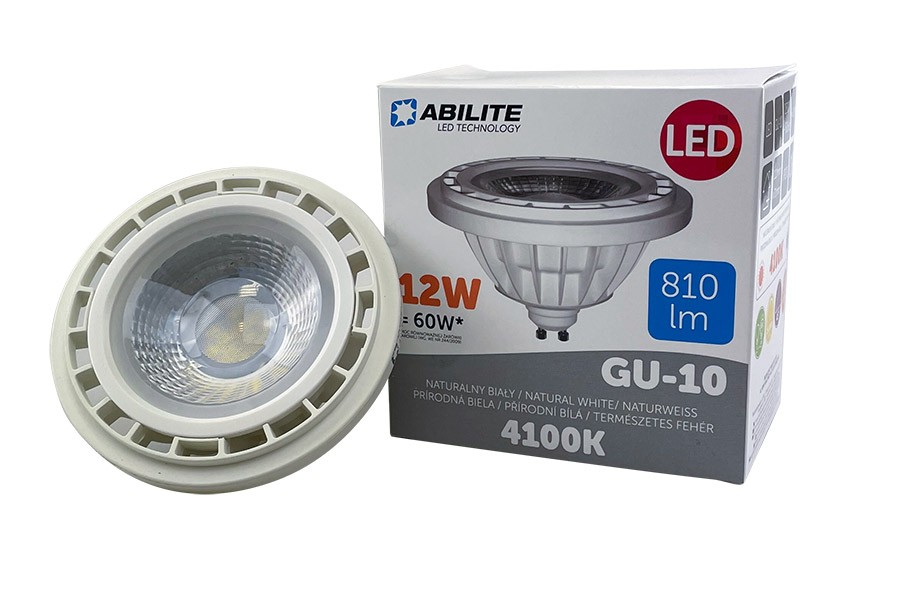Żarówka LED AR111 ES111 GU10 230V 12W neutralna (5901583544866) • Cena ...