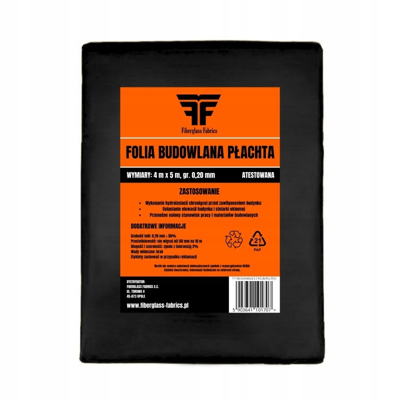 Folia izolacyjna Fiberglass Fabrics 4 x 5 x 0,2 mm (5903641101707) • Cena, Opinie • Folie i ...