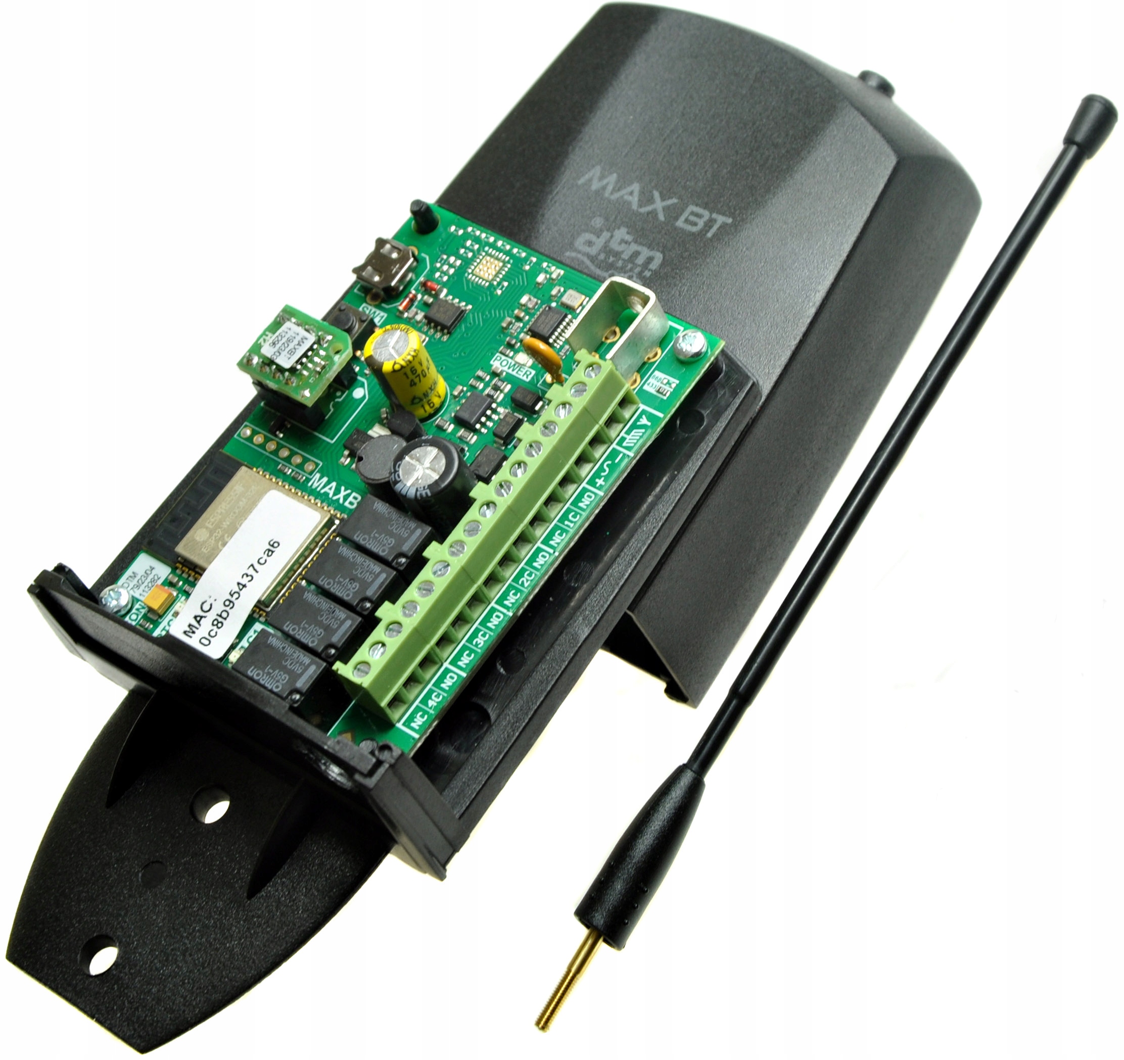 Odbiornik DTM MAX BT 4-kanałowy 433MHz ZARZĄDZANY PRZEZ BLUETOOTH ... Odbiornik DTM MAX BT 4-kanałowy 433MHz ZARZĄDZANY PRZEZ BLUETOOTH ...