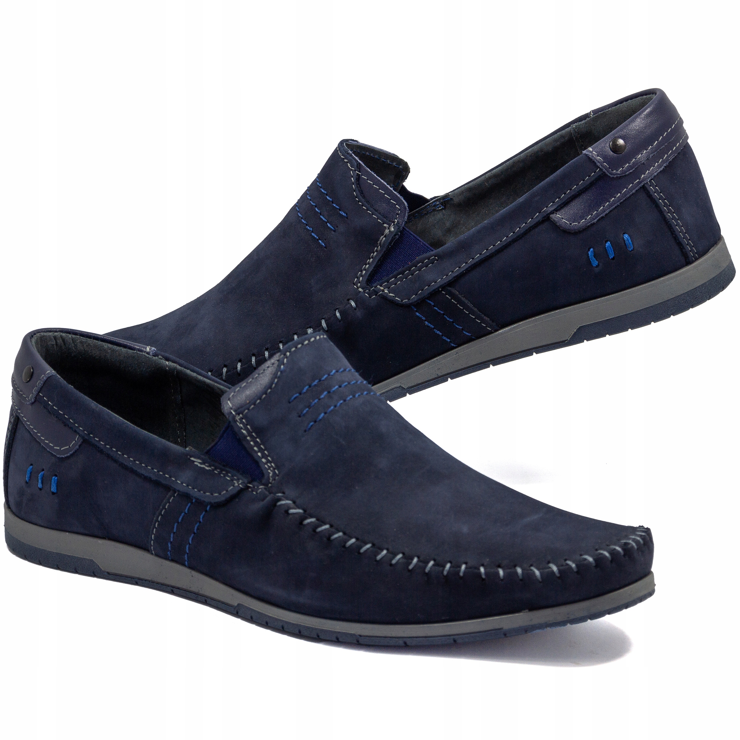 Wygodne miękkie polskie mokasyny Komodo 876 gr 49 • Cena, Opinie • Mokasyny 13714696830 • Allegro