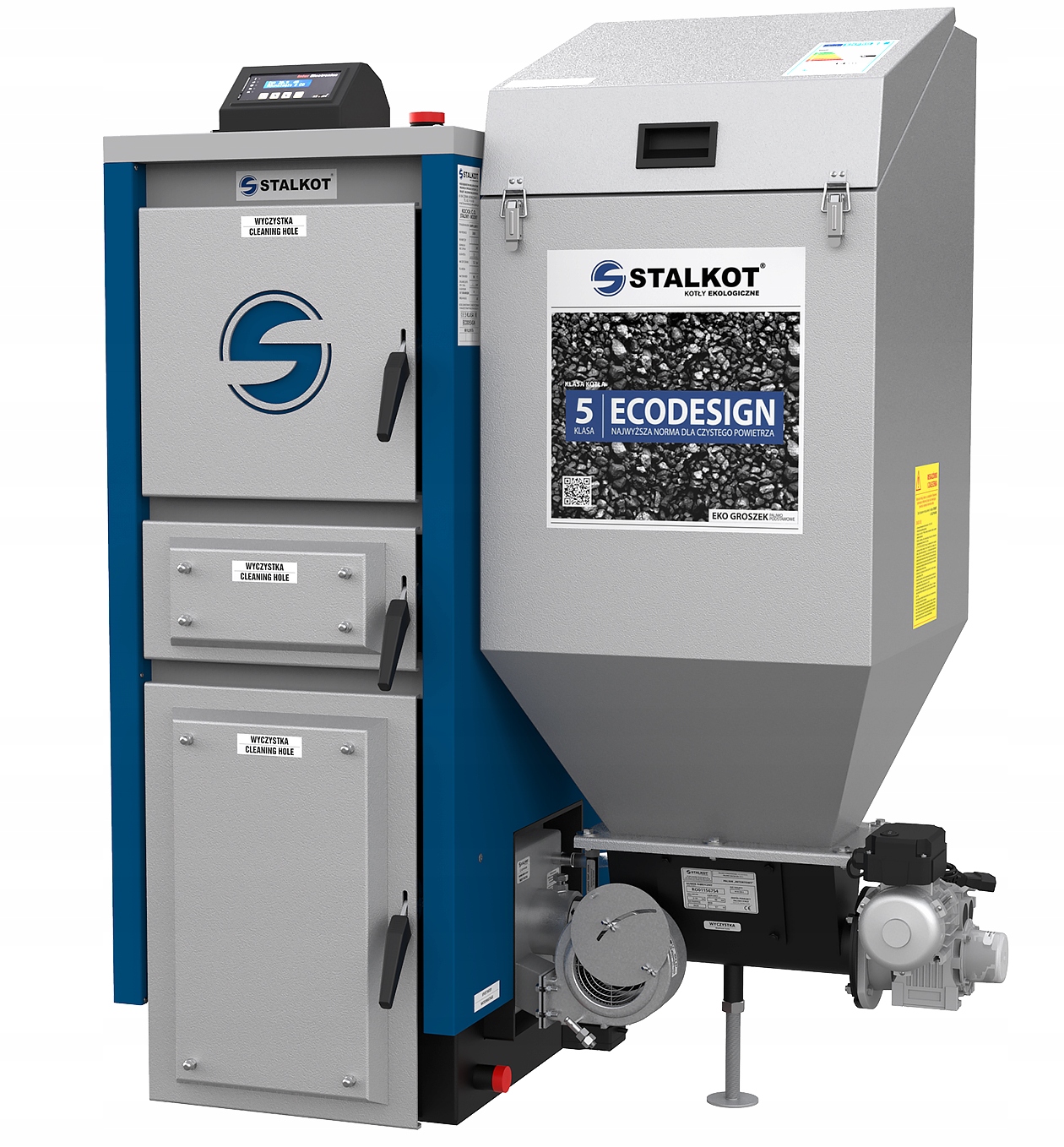 PIEC Z PODAJNIKIEM KOCIOŁ 14 KW EKO 160 m2 POLSKI (5903672723725 ...